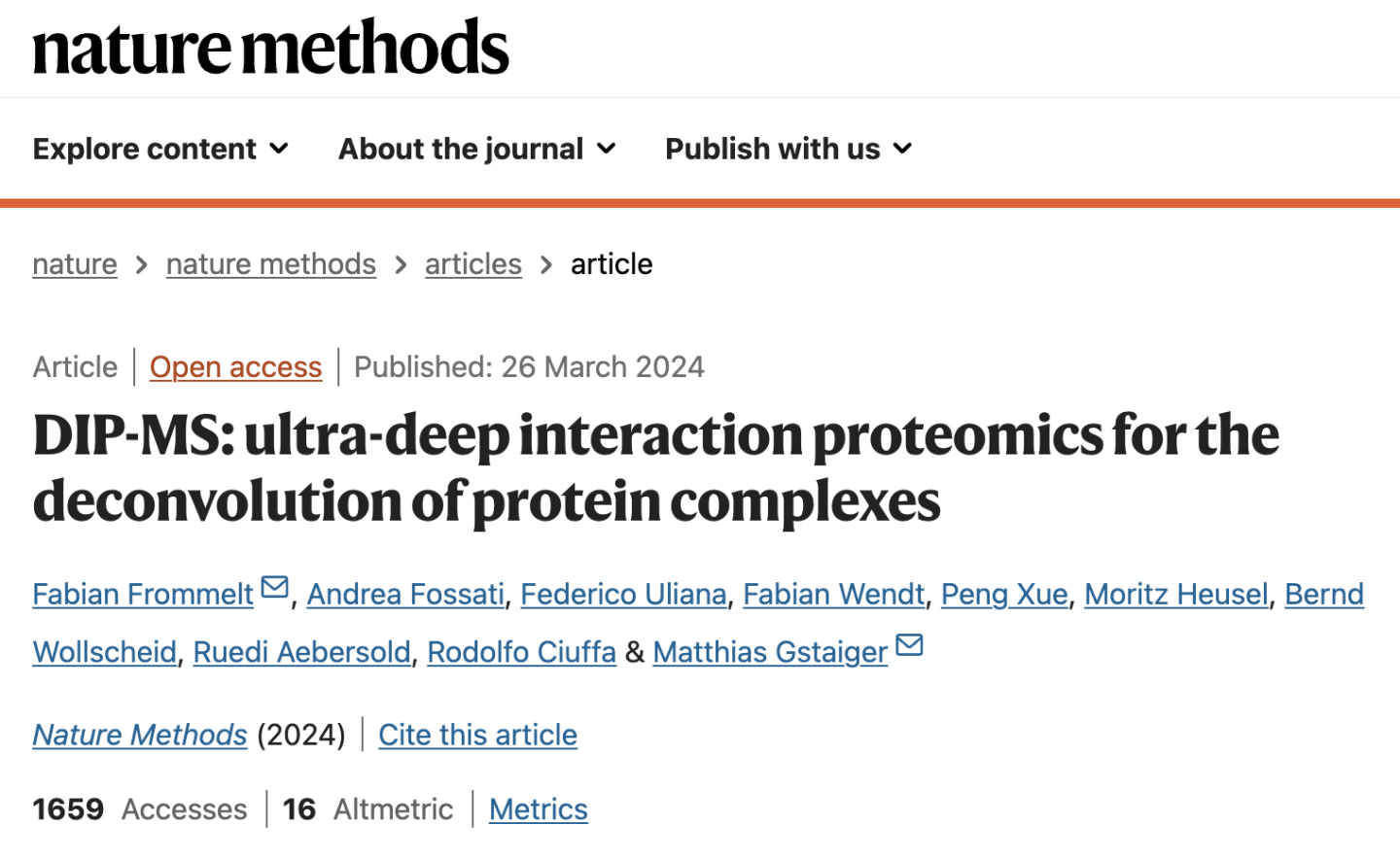 Nat Methods｜DIP-MS：用于解构蛋白复合物的超深度相互作用蛋白质组学 - Westlake Omics ｜ 西湖欧米（杭州）生物 ...