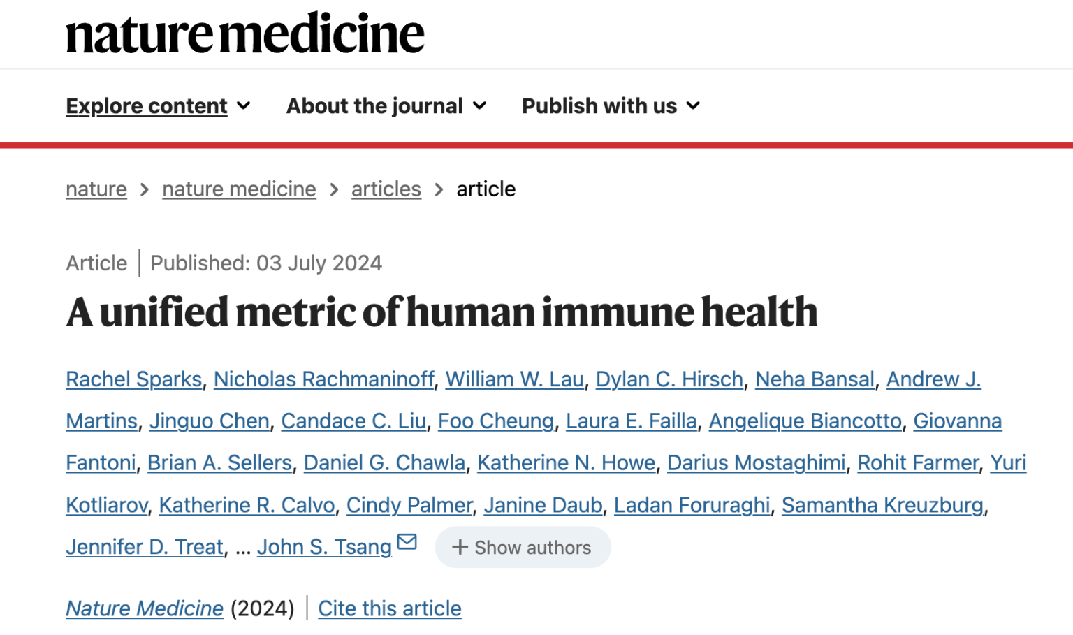 Nat Med｜免疫健康新视角：血液转录组学与血清蛋白的整合分析 - Westlake Omics ｜ 西湖欧米（杭州）生物科技有限公司